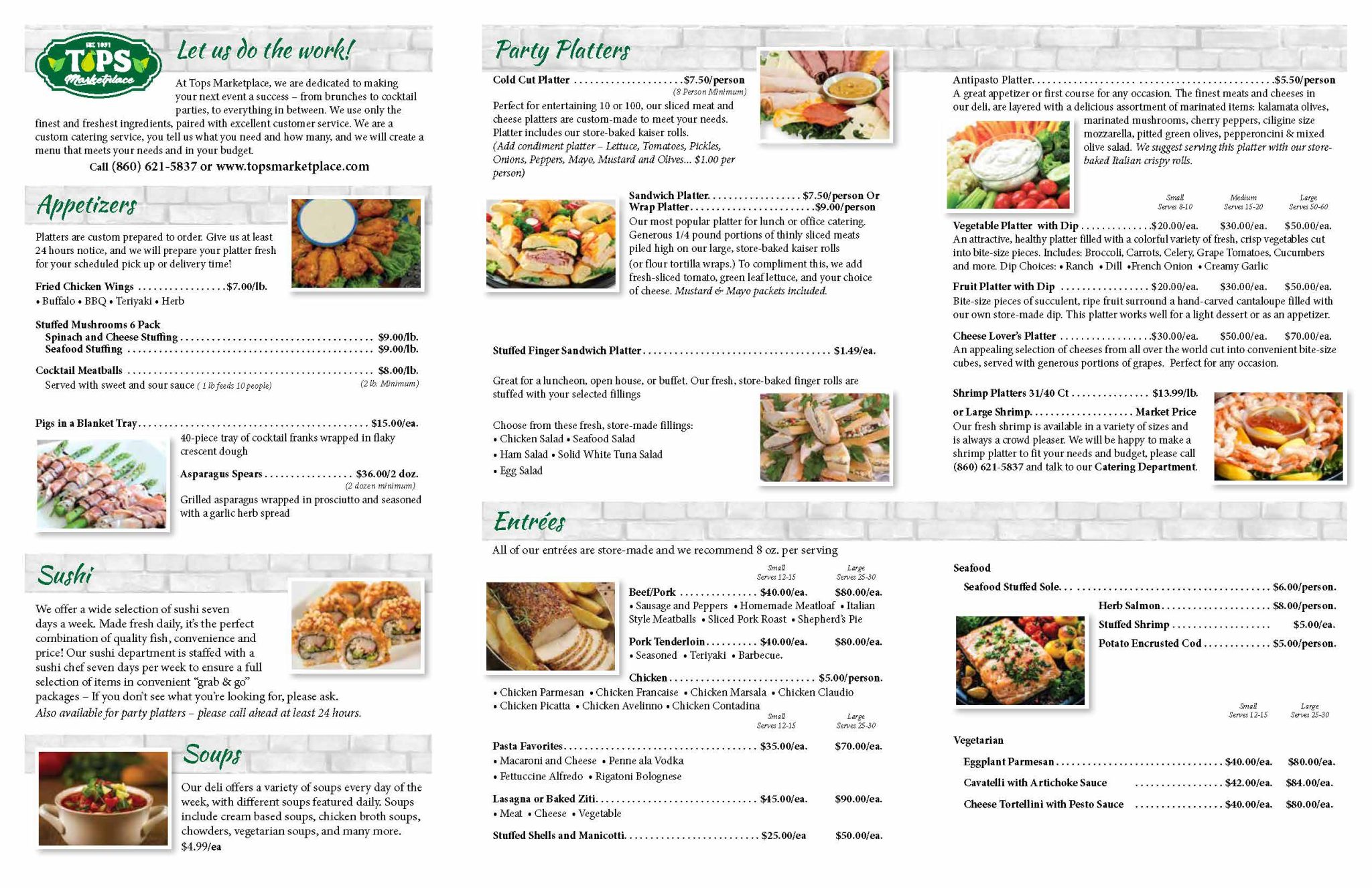 Catering | Tops Marketplace